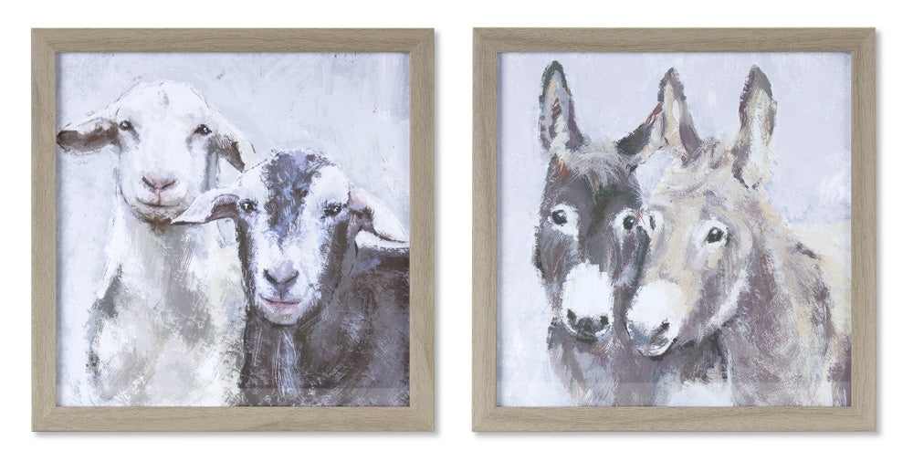 Donkey/Sheep Frame (Set of 4) 9.5" x 9.5"H Plastic/MDF | XoticBrands ...