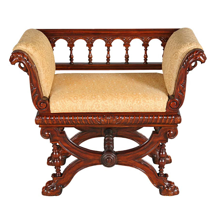 Double Griffon Colonnade Bench Rpk-Os3 | XoticBrands Home Decor