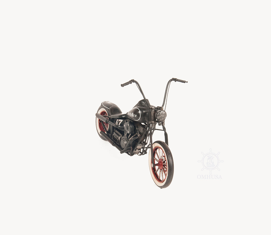 Hardcore 67 Chopper Motorcycle Metal Handmade – XoticBrands Home Decor