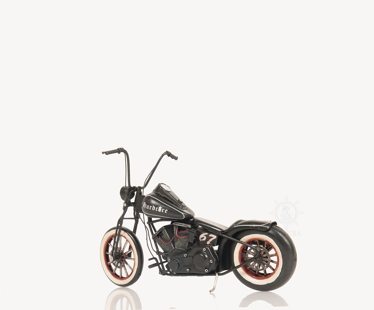 Hardcore 67 Chopper Motorcycle Metal Handmade – XoticBrands Home Decor