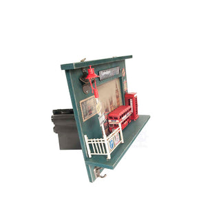 Vintage Double Decker London Bus Shadow Box | XoticBrands Home Decor