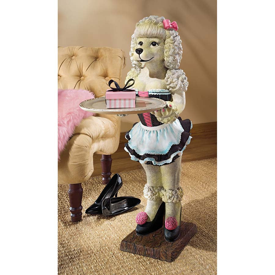 Poodle Serving Table | XoticBrands Home Decor