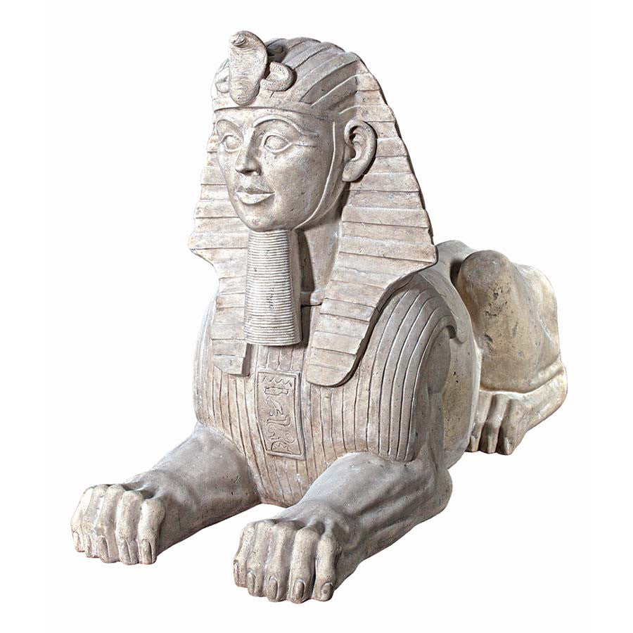 Grande Stone Egyptian Sphinx Sculpture Statue