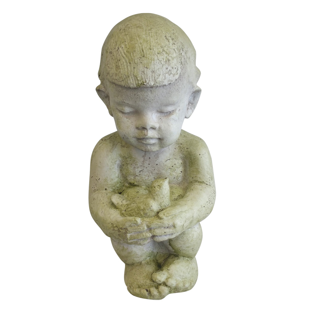 Adorable Boy Home Garden Sculpture | XoticBrands Home Decor