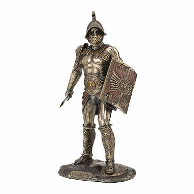 Murmillo Gladiator Spartacus Wielding Scutum And Gladius Sculpture