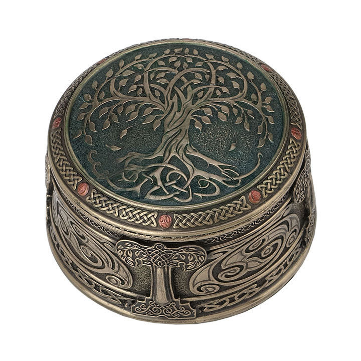 World Tree of Life Trinket Box Myth & Legend. Sculpture