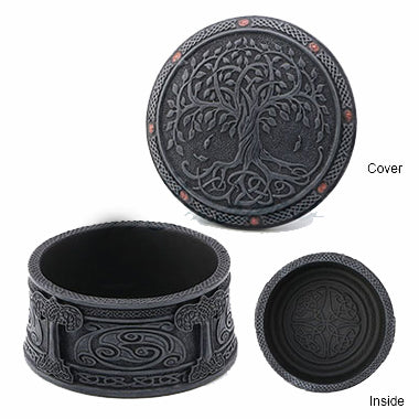 World Tree Of Life Trinket Box Sculpture