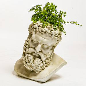 Mighty Strength: Hercules Bust Planter Sculpture