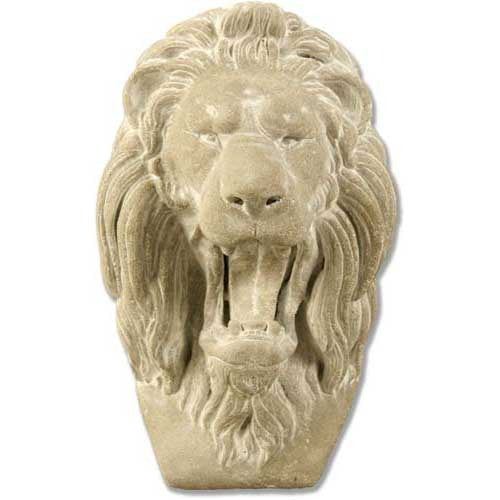 Grotesque Lion Mask 17 Garden Animal Statue | XoticBrands Home Decor
