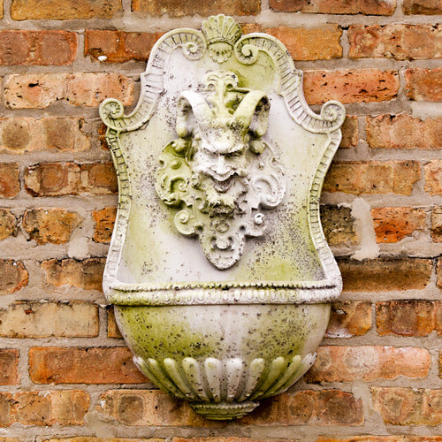 Exquisite Bacchus Fountain: Animal Wall Sculpture | XoticBrands Home Decor